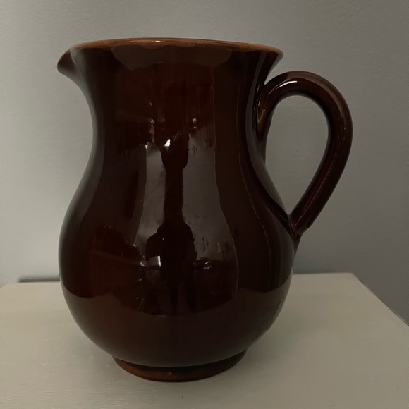 Kitchen | Vintage Brown Ceramic Pitcher | Poshmark